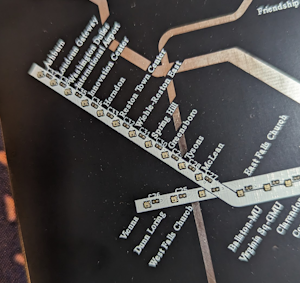 PCB Metro maps retrospective - A Blue Star