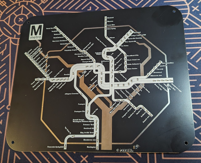 PCB Metro maps retrospective - A Blue Star